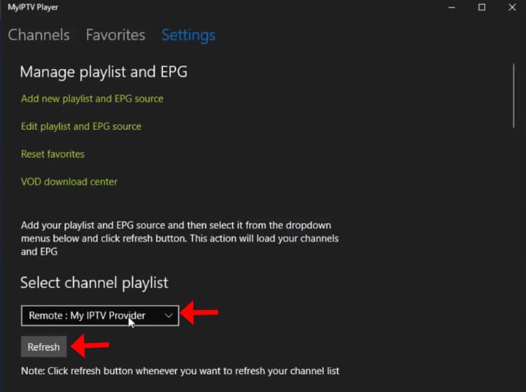 How to setup IPTV on Microsoft devices via MyIPTV Player? - Knowledgebase - GENIPTVPro